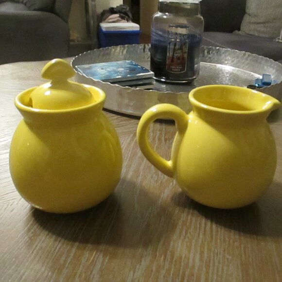 Chantal | Dining | Chantal Ceramic Bright Yellow 92crsu 9 Sugar Bowl ...